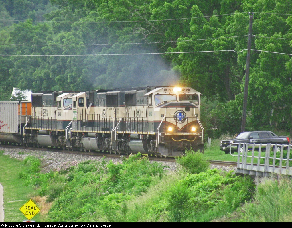 BNSF 9463-9595-9593, CP's River Sub.